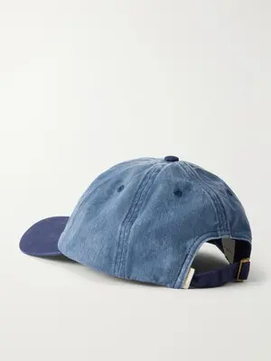 Aimé Leon Dore Logo-embroidered Pigment-dyed Cotton Baseball Cap - Blue