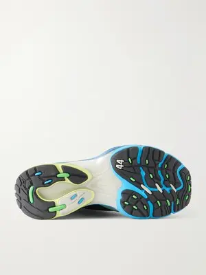 Balenciaga D'orsay Rubber-trimmed Mesh Sneakers - Blue