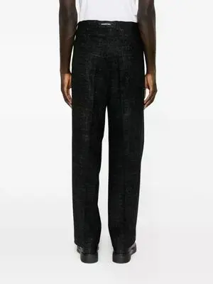 Karl Lagerfeld Pleated Straight-leg Trousers