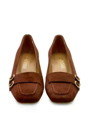 Lottusse 1877 Goya Double-buckle Leather Pumps