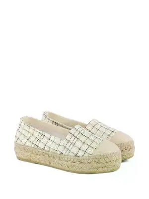 ATELIER VERDI Tweed Platform Espadrilles