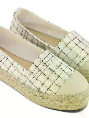 ATELIER VERDI Tweed Platform Espadrilles