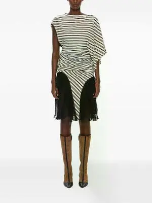 Christopher Esber Striped Panelled Mini Dress