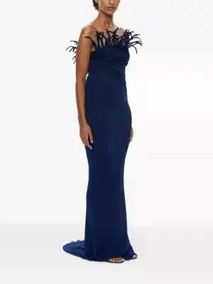 Christopher Esber Aira Corded Silk Maxi Dress