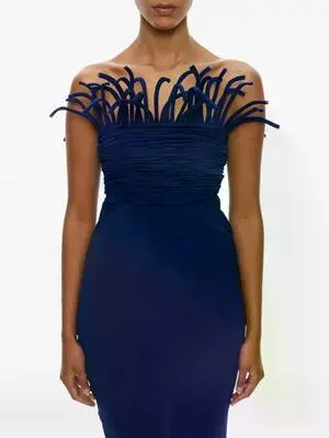 Christopher Esber Aira Corded Silk Maxi Dress
