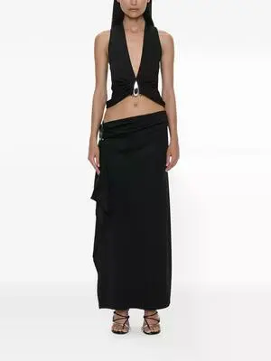 Christopher Esber Crystal-pendant Ribbed Tank Top
