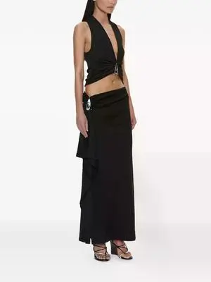 Christopher Esber Crystal-pendant Ribbed Tank Top