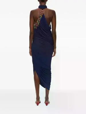 Christopher Esber Tropique Droplet Halter Dress