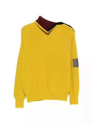 Loewe Zip-shoulder Ribbed-knit Sweater
