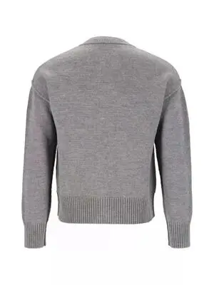 AMI Paris De Coeur Crew-neck Cardigan