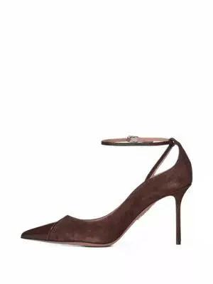 AQUAZZURA Odysea Cap-toe Buckled Heeled Pumps