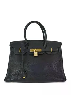 Hermès 2004 30 Birkin Tote Bag - Black