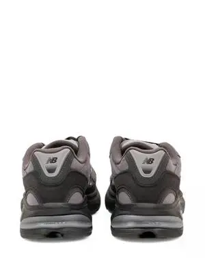 NEW BALANCE Paneled Mesh-suede Sneakers - Grey