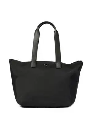 Emporio Armani Foldable Tote Bag With Matching Pouch And Zip Closure