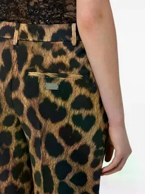 Philipp Plein Leopard Trousers Straight Fit