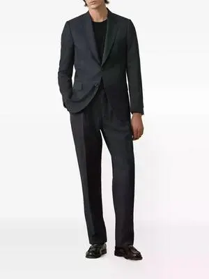 Paul Smith Dark- Shadow Check Wool Trousers