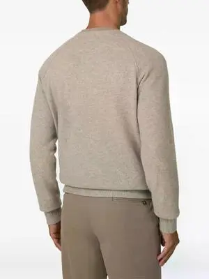 Boggi Milano Crew-neck Jumper In Yak Wool