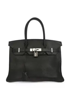 Hermès Medium 2008 Birkin 30 Tote Bag - Black