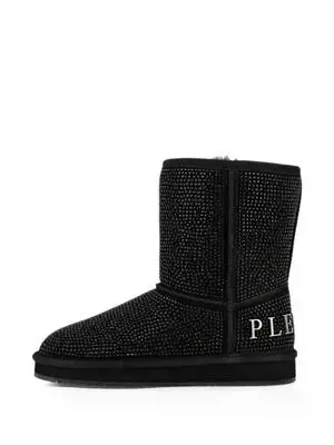 Philipp Plein Fake Suede Winter Boots Strass