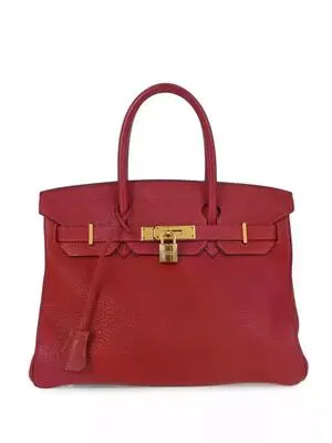 Hermès 2005 Birkin 30 Tote Bag - Red