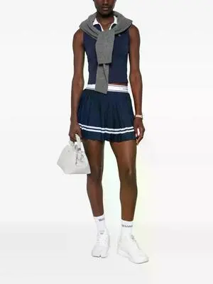 Sporty & Rich Logo-embroidered Sleeveless Top