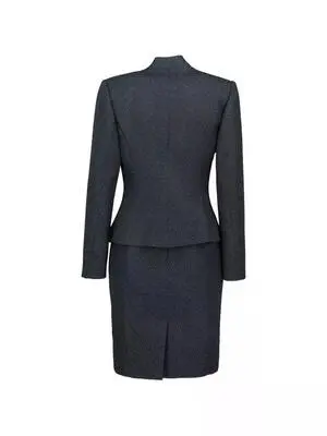 MARCO GABRIELLI ATELIER Asymmetric Peplum Midi Dress