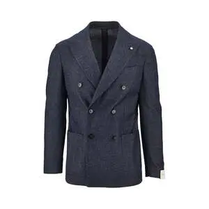 L.B.M. 1911 L. B.m. 1911 Denim-effect Fabric Double-breasted Jacket