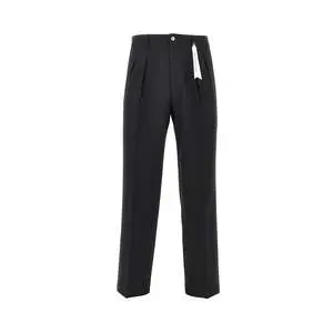 SANTANIELLO Mirò Rima Wool Pants - Black