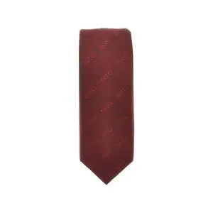 Gucci Motif Silk Necktie - Red