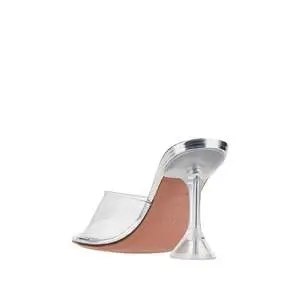 Amina Muaddi Lupita Glass Pvc Mules