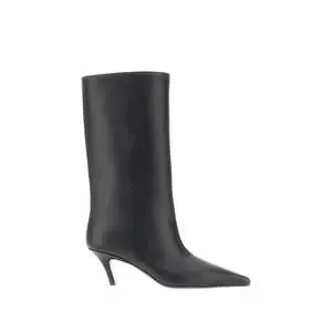 Amina Muaddi Nappa Leather 'fiona' Boots - Brown
