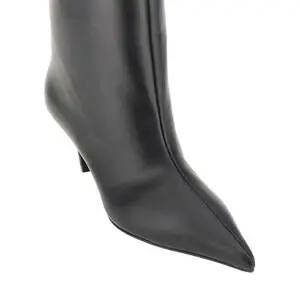 Amina Muaddi Nappa Leather 'fiona' Boots - Brown