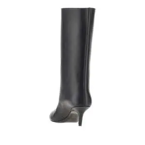Amina Muaddi Nappa Leather 'fiona' Boots - Brown