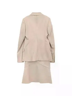 Gucci 2004 Peak-lapel Skirt Suit