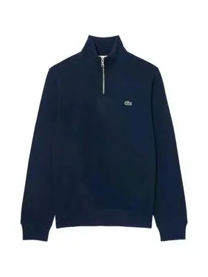 Lacoste Zip-up High-neck Sweatshirt - Blue