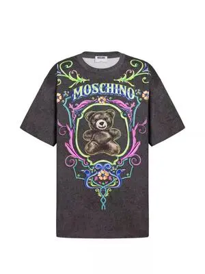 Moschino Teddy Bear Graphic-print T-shirt - Grey