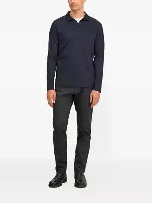 Nn07 Paul Open-collar Long-sleeve T-shirt