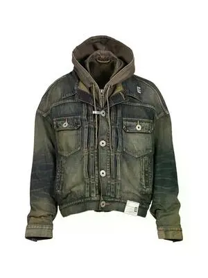 Mihara Yasuhiro Shifted Layer Denim Jacket - Blue