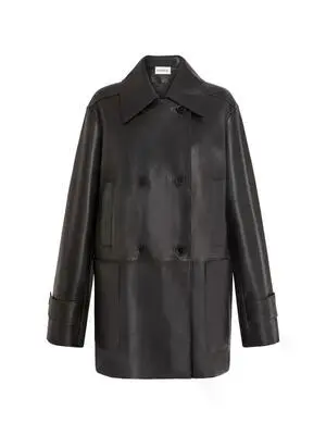 P.a.r.o.s.h Double-breasted Leather Jacket