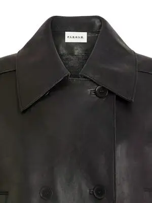 P.a.r.o.s.h Double-breasted Leather Jacket