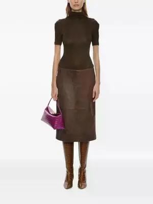 Christopher Esber Redux Leather Midi Dress