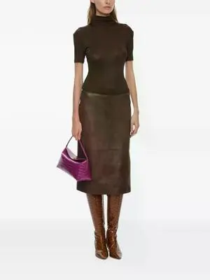 Christopher Esber Redux Leather Midi Dress