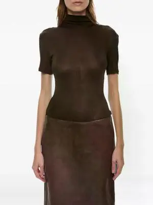 Christopher Esber Redux Leather Midi Dress