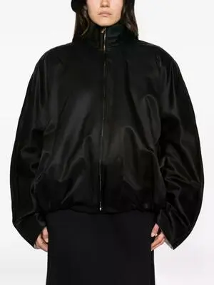 Carven Satin-finish Zip-up Jacket