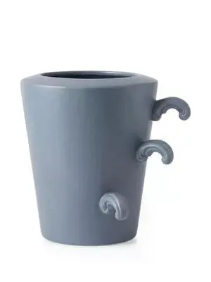 REBIRTH CERAMICS Cutted Conic Vase - Blue