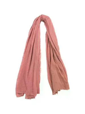 Botto Giuseppe Small Raw-edge Cashmere Scarf - Pink