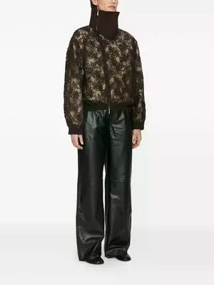 Christopher Esber Mahara Lace High-neck Bomber Jacket