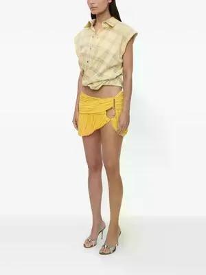 Christopher Esber Plaid Sleeveless Shirt - Yellow
