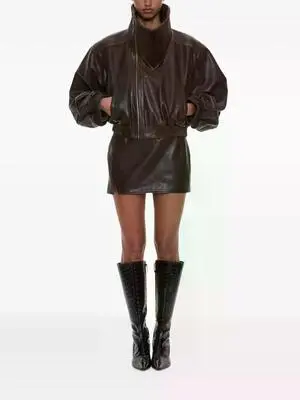 Christopher Esber Alfie Leather Mini Skirt