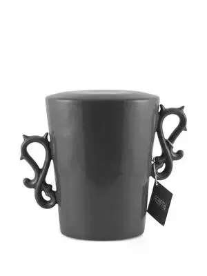 REBIRTH CERAMICS Scroll-handle Conical Vase - Grey